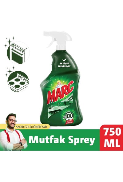 Marc Mutfak Temizleyici Yağ Çözücü Sprey 750 ml Marc Mutfak Temizleyici Yağ Çözücü Sprey 750 ml