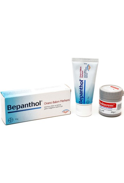 Bepanthol Onarıcı Bakım Merhemi 50gr & Sudocrem Bebek Bakım Kremi 60 gr Seti Bepanthol Onarıcı Bakım Merhemi 50gr & Sudocrem Bebek Bakım Kremi 60 gr Seti