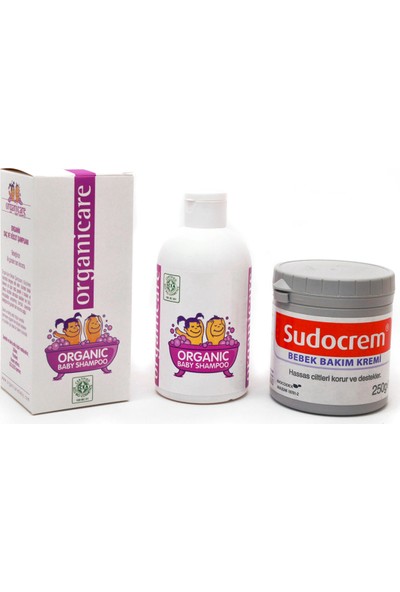 Organicare Organik Bebek Şampuanı 250 ml ve Sudocrem Bebek Bakım ve Pişik Kremi 250 gr Seti Organicare Organik Bebek Şampuanı 250 ml ve Sudocrem Bebek Bakım ve Pişik Kremi 250 gr Seti