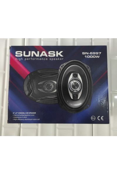 Sunask SN-6997 1000W Oto Oval Hoparlör Hd Ses Kalitesi 2 Adet SN6997 Sunask SN-6997 1000W Oto Oval Hoparlör Hd Ses Kalitesi 2 Adet SN6997