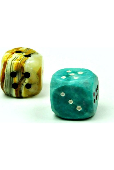 Pysco PY8788 Doğal Taş Dekoratif Onyx Renkli Ikili Zar Pysco PY8788 Doğal Taş Dekoratif Onyx Renkli Ikili Zar