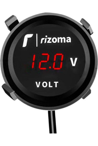 Rizoma Dijital Voltmetre Kırmızı LED Yuvarlak Model