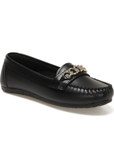 Miss F Ds21071T 1Fx Siyah Kadın Loafer Ayakkabı