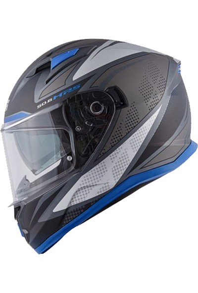 Givi Stoccarda Follow Mat Titanium-Gri-Mavi Kask Givi Stoccarda Follow Mat Titanium-Gri-Mavi Kask