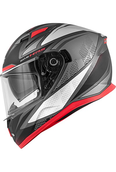 Givi Stoccarda Follow Mat Titanium-Gri-Kirmizi Kask Givi Stoccarda Follow Mat Titanium-Gri-Kirmizi Kask