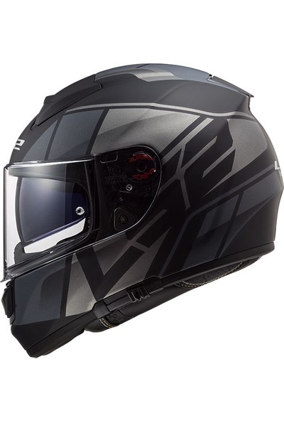 Ls2 Vector Kripton Mat Siyah-Titanium Kask L Ls2 Vector Kripton Mat Siyah-Titanium Kask L