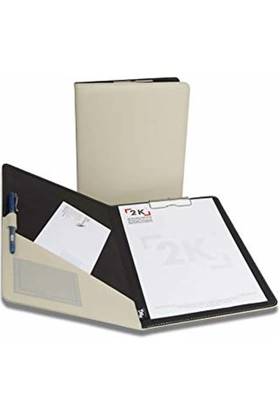 2K 501-10 A4 Suni Deri Sekreterlik Bej