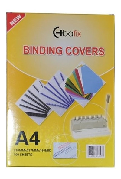 Bafix 66572 A4 Şeffaf Cilt Kapağı 160 Micron 100'lü