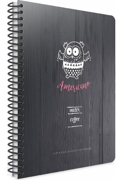 Gıpta Coffee Book A4 80 Yaprak Kareli Spiralli Karton Kapaklı Defter Gıpta Coffee Book A4 80 Yaprak Kareli Spiralli Karton Kapaklı Defter