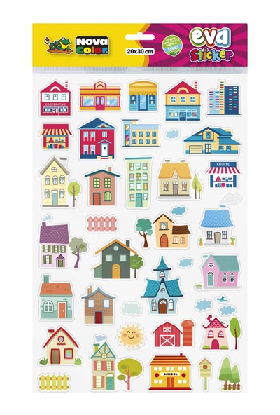 Nova Color NC-684 Evler Sticker Eva Nova Color NC-684 Evler Sticker Eva