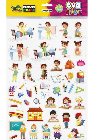 Nova Color NC-688 Eğitim Sticker Eva Nova Color NC-688 Eğitim Sticker Eva