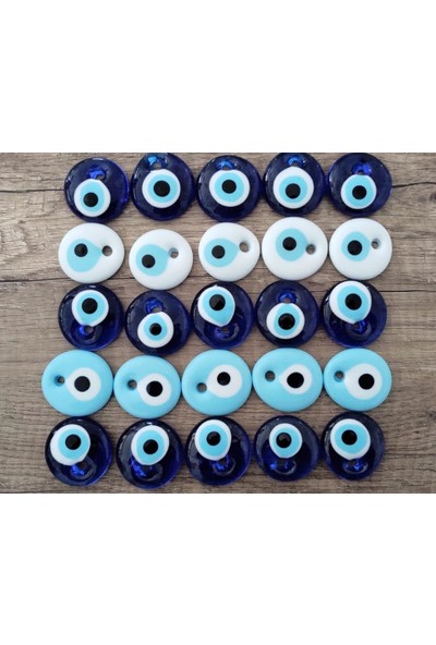 Hdmarketim 25ADET 4 cm Karışık Ağaç Süsleme Dekorsüsleme Nazar Boncuğu Delikli Nazarlık Cam Hdmarketim 25ADET 4 cm Karışık Ağaç Süsleme Dekorsüsleme Nazar Boncuğu Delikli Nazarlık Cam