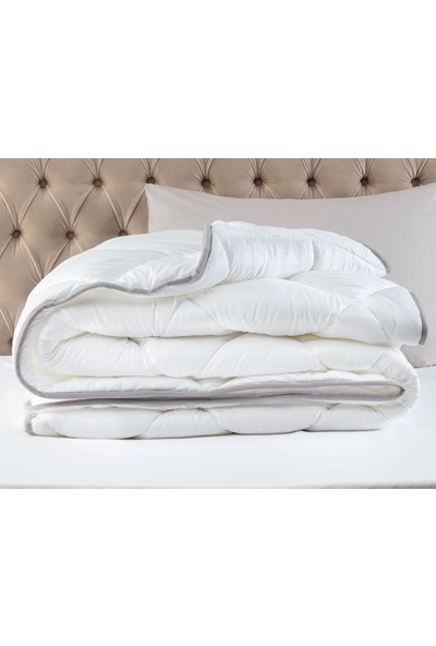 Madame Coco Lucca Jakarlı Biyeli Tek Kişilik Yorgan - Beyaz