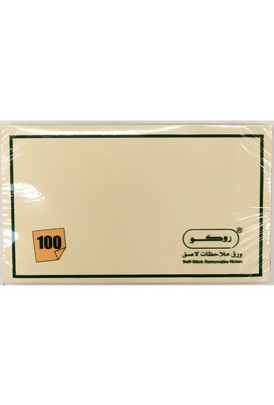 Roco RQ-6514YL Yapışkanlı Not Kağıdı 76,2 x 127 mm Roco RQ-6514YL Yapışkanlı Not Kağıdı 76,2 x 127 mm