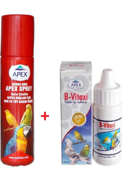 Apex Kuşlar Için Bit Pire Tüy Dökümü Sağlık ve Bakım Seti Apex Kuşlar Için Bit Pire Tüy Dökümü Sağlık ve Bakım Seti