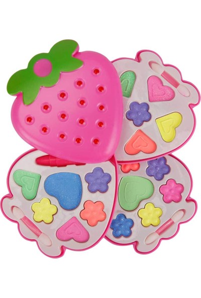 Limon Pembe Çilek Kutulu 3 Katlı Makyaj Seti Limon Pembe Çilek Kutulu 3 Katlı Makyaj Seti