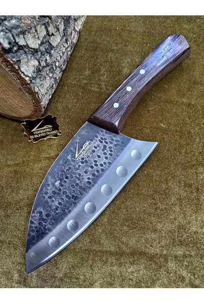 Taşçı Bursa Dövme Çelik Şef Bıçağı El Yapımı 26 cm