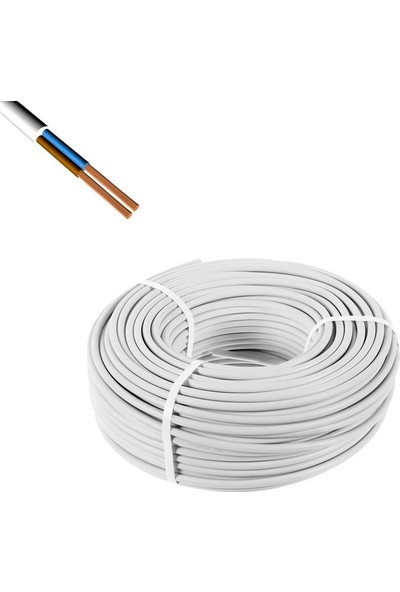 Haktel Elektrik Kablosu 100 Metre 2x1.5 300/500V Elektrik Kablosu Haktel Haktel Elektrik Kablosu 100 Metre 2x1.5 300/500V Elektrik Kablosu Haktel