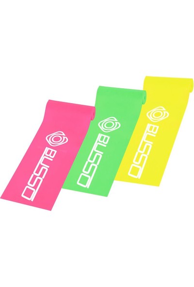 Busso Bls-45 Busso 3'lü Pilates Lastiği 90 Cm*7,5 cm