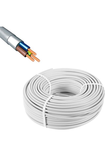 Haktel Elektrik Kablosu 100 Metre 3x2.5 300/500V Elektrik Kablosu Haktel Haktel Elektrik Kablosu 100 Metre 3x2.5 300/500V Elektrik Kablosu Haktel