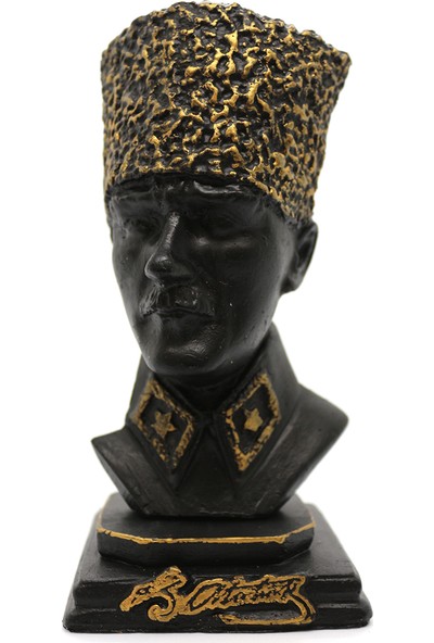 El Yapımı Mustafa Kemal Atatürk Büst Biblo Hediyelik Beton Heykel 17 cm El Yapımı Mustafa Kemal Atatürk Büst Biblo Hediyelik Beton Heykel 17 cm