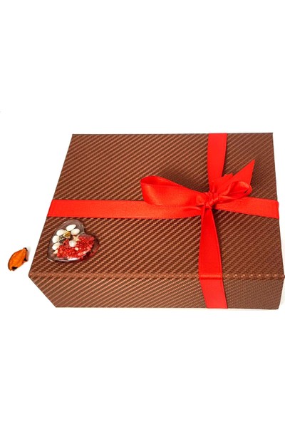 PR Hediye Kutusu Kalpli Mıknatıs Kapaklı Hediyelik Boş Kutu