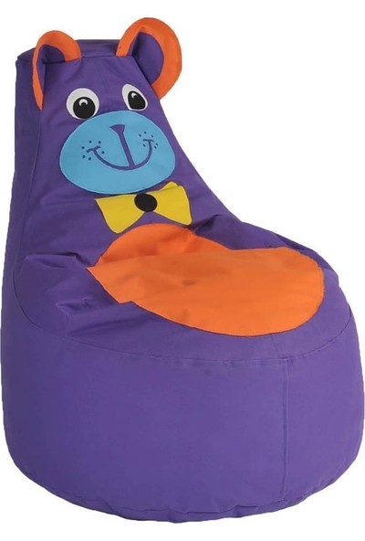 Bambi Toys Ayı Figürlü Armut Koltuk Mor Imperteks