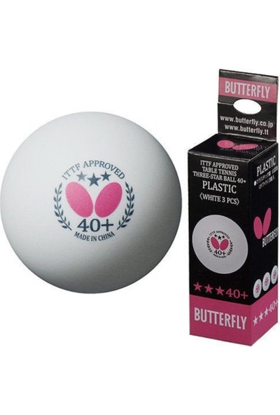 Butterfly 3 Yıldız Masa Tenisi Pinpon Topu Ittf Onaylı Beyaz Butterfly 3 Yıldız Masa Tenisi Pinpon Topu Ittf Onaylı Beyaz