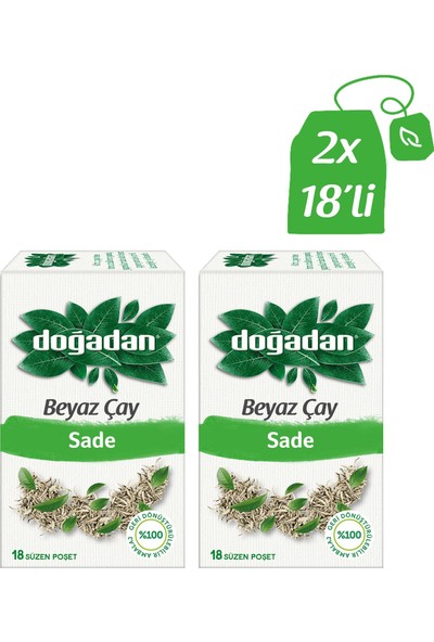 Doğadan Beyaz Çay 20’li Bardak Poşet X2 Doğadan Beyaz Çay 20’li Bardak Poşet X2