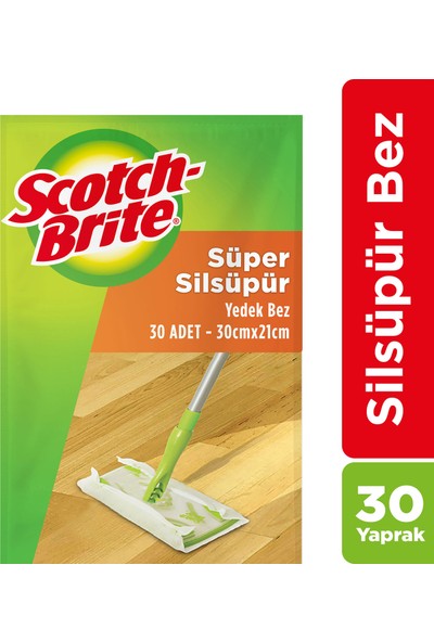 Scotch Brite Sİlsüpür Paspas Q600 Yedek Bez (30 Adet) Scotch Brite Sİlsüpür Paspas Q600 Yedek Bez (30 Adet)