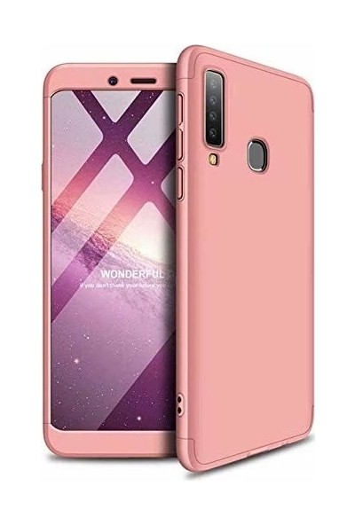 CepArea Samsung Galaxy A9 2018 Kılıf 360 Tam Koruma Sert Ays Kapak Case Rose Gold CepArea Samsung Galaxy A9 2018 Kılıf 360 Tam Koruma Sert Ays Kapak Case Rose Gold