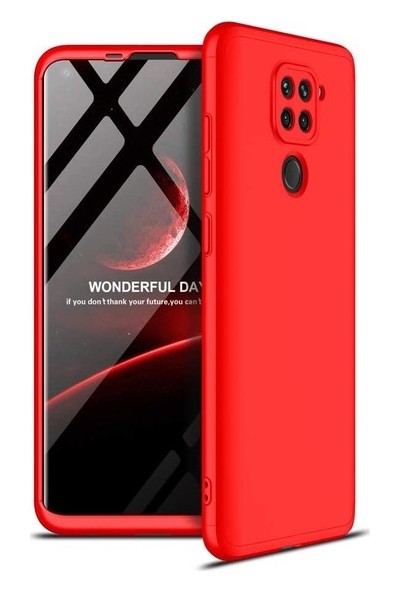 CepArea Xiaomi Redmi Note 9 Kılıf 360 Tam Koruma Sert Ays Kapak Case Kırmızı CepArea Xiaomi Redmi Note 9 Kılıf 360 Tam Koruma Sert Ays Kapak Case Kırmızı
