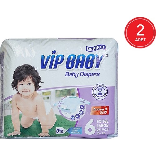 Vip Baby Bebiko Vip Baby Active & Soft Bantlı Bebek Bezi 16+ Fiyatı
