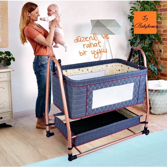 Baby Home 505 Maya Büyük Boy Sallanır Anne Yanı Bebek Sepeti Fiyatı