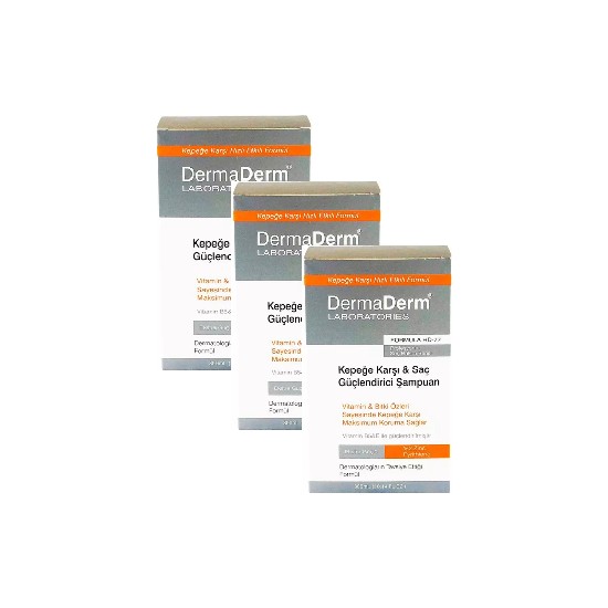 Dermaderm Kepeğe Karşı & Şampuan 300 ml Üç Adet Set Fiyatı