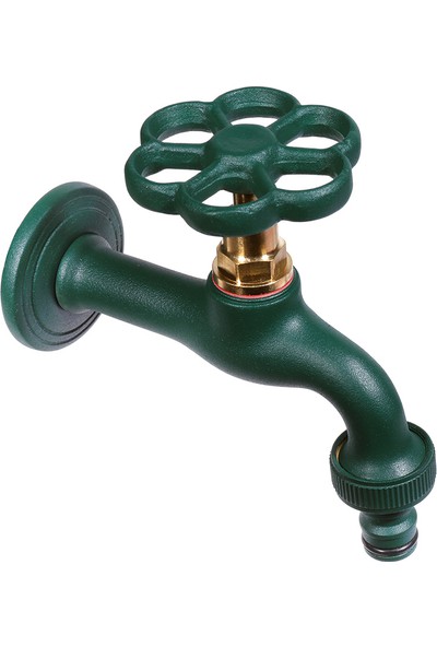 Via Gardenia Pirinç Kısa Bahçe Musluğu Yuvarlak Vana Yeşil Via Gardenia Pirinç Kısa Bahçe Musluğu Yuvarlak Vana Yeşil