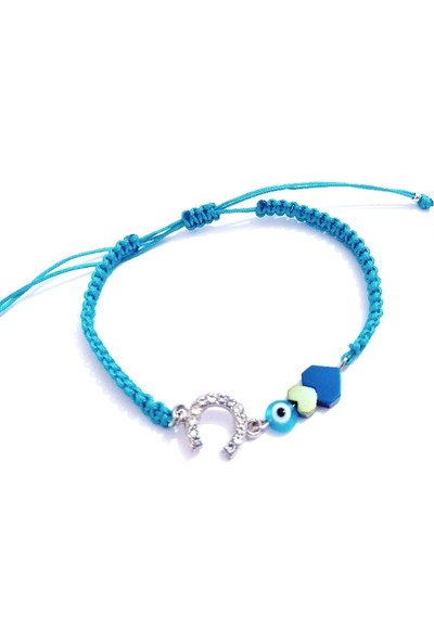 Funny Takı Nazar Boncuklu Hematit Kalpli At Nalı Parlak Taşlı Bileklik Funny Takı Nazar Boncuklu Hematit Kalpli At Nalı Parlak Taşlı Bileklik