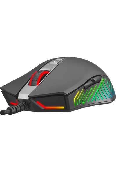 Rampage SMX-R78 Sharper USB 12400 Dpı Rgb Ledli Makrolu Oyuncu Mouse Siyah Rampage SMX-R78 Sharper USB 12400 Dpı Rgb Ledli Makrolu Oyuncu Mouse Siyah