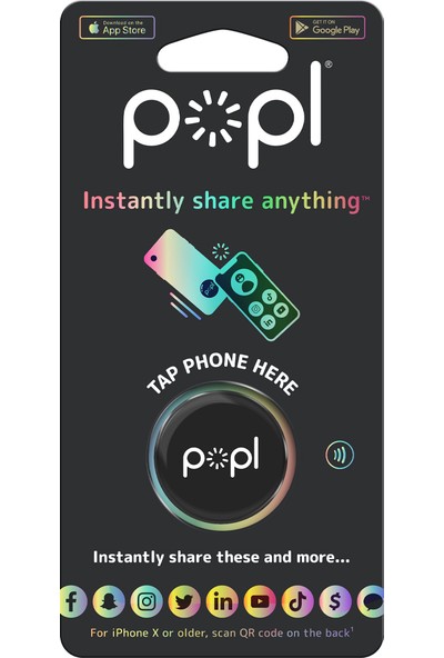 Popl Black Dijital Kartvizit Popl Black Dijital Kartvizit