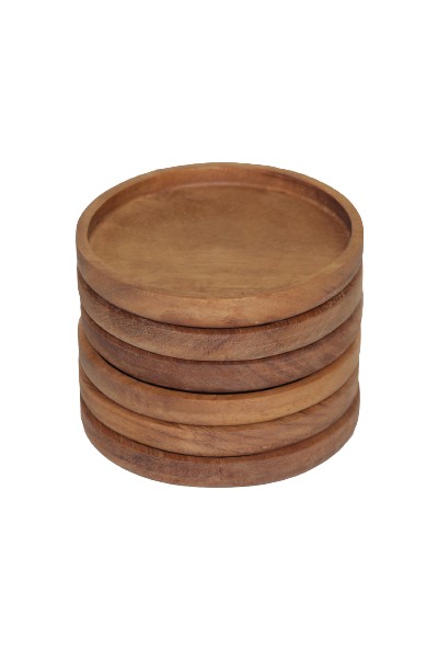 Keukenwood İroko 6'lı Ahşap Çerezlik