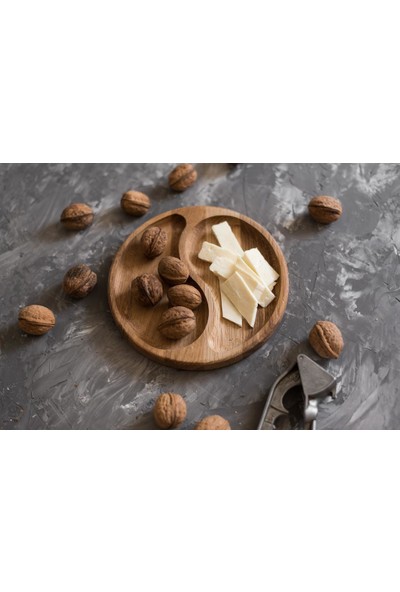 Keukenwood Kayın Ağacı Ahşap Çerezlik 22 cm.