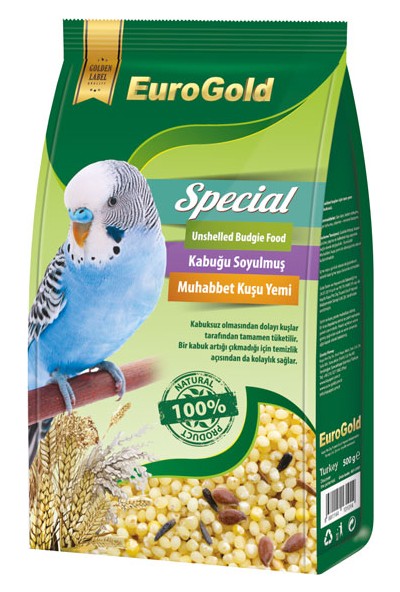 Eurogold Special Kabuksuz Muhabbet Kuşu Yemi 500GR