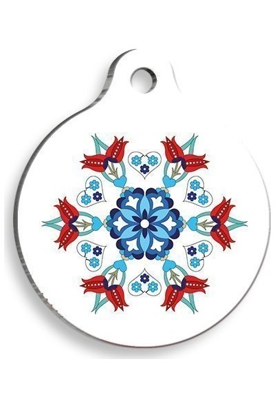 Pet Tag Art Motif 6 Kedi ve Köpek Künyesi