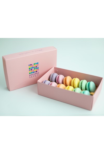 Macaron Sepeti 12'li Makaron Kutusu Macaron Sepeti 12'li Makaron Kutusu