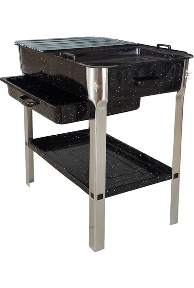 Mavi Vitrin Portatif Ergonomik Orta Boy Piknik Mangal