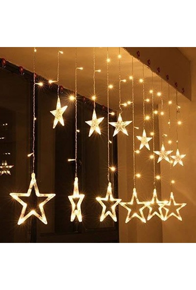 Nettenevime LED Işık Dekoratif Süs Fişli ve 8 Fonksiyonlu Dev Yıldız Sarkaç Nettenevime LED Işık Dekoratif Süs Fişli ve 8 Fonksiyonlu Dev Yıldız Sarkaç