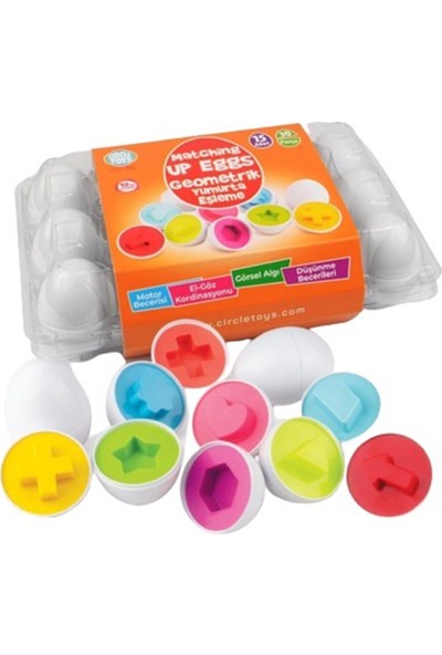 Circle Toys Geometrik Yumurta Eşleme Oyunu 15'li Circle Toys Geometrik Yumurta Eşleme Oyunu 15'li