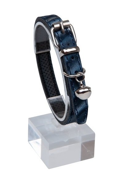 Pet Tag Art Lacivert Deri Kedi Köpek Boyun Tasması 30 cm Pet Tag Art Lacivert Deri Kedi Köpek Boyun Tasması 30 cm