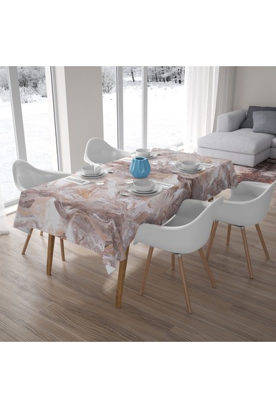 Sermat Mermer Desen Masa Örtüsü