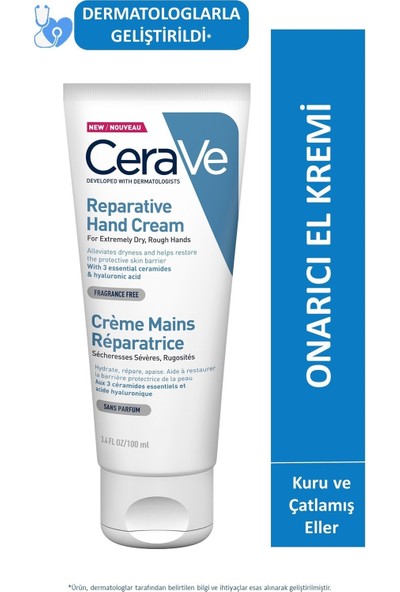 Cerave Onarıcı El Kremi 100 ml